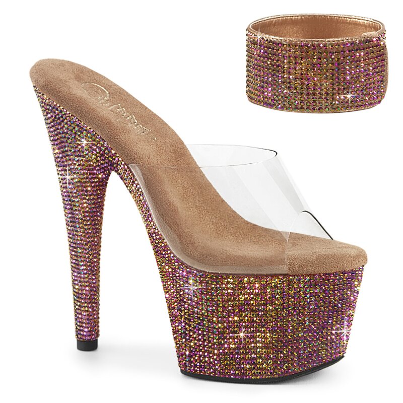 Pleaser BEJEWELED-712RS - Bronze | Crazy-Heels