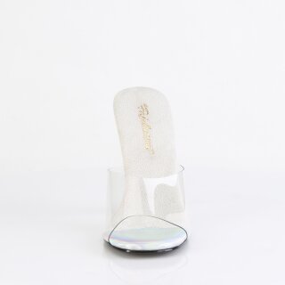 Fabulicious GALA-01DML - Klar/Silber | Crazy-Heels
