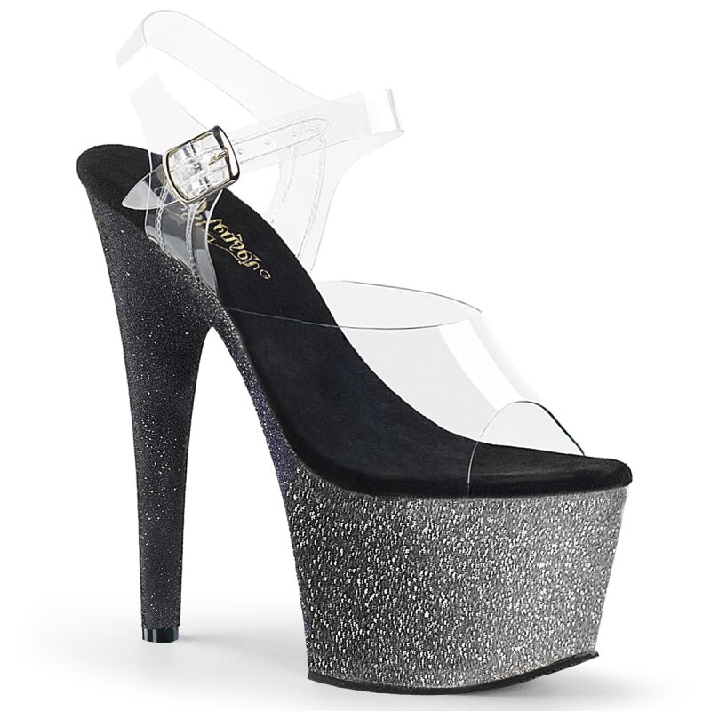 Pleaser SKY-327RSI - Silber/Rot | Crazy-Heels
