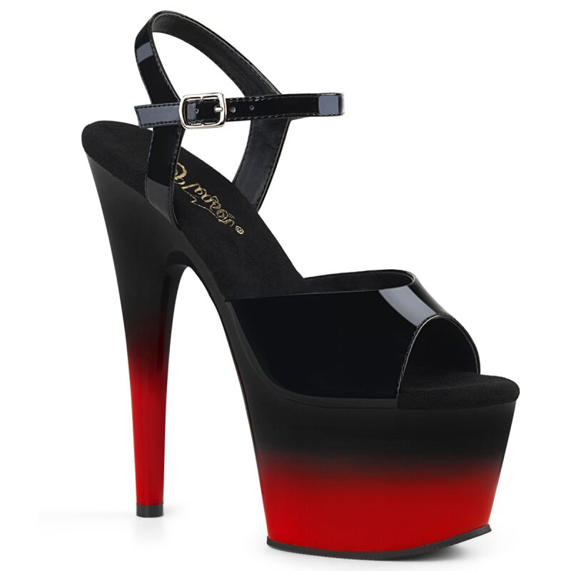 Pleaser ADORE-709 - Lack SW/Chrom | Crazy-Heels