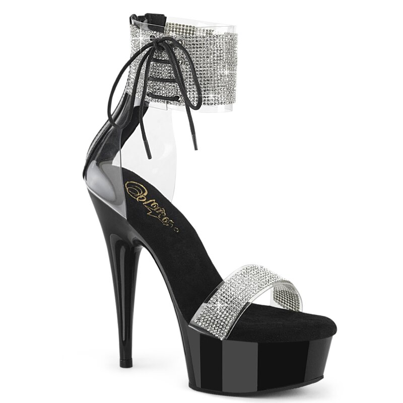 Pleaser BEJEWELED-601DM - Silber | Crazy-Heels