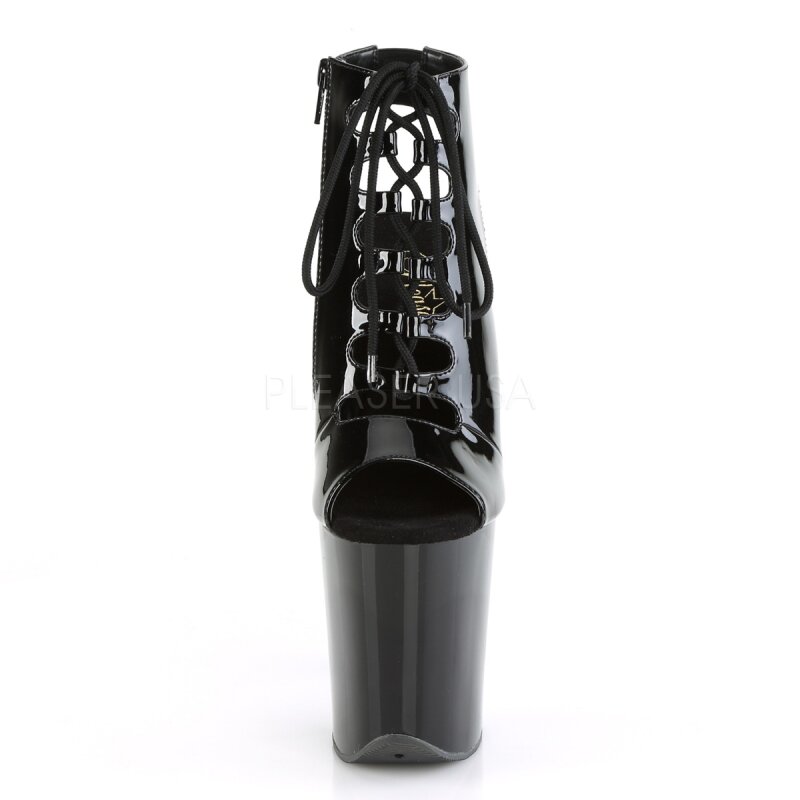 Pleaser FLAMINGO-800-20 - Patent Black | Crazy-Heels