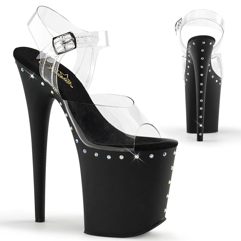 Pleaser BEJEWELED-808RRS - Baby Pink | Crazy-Heels