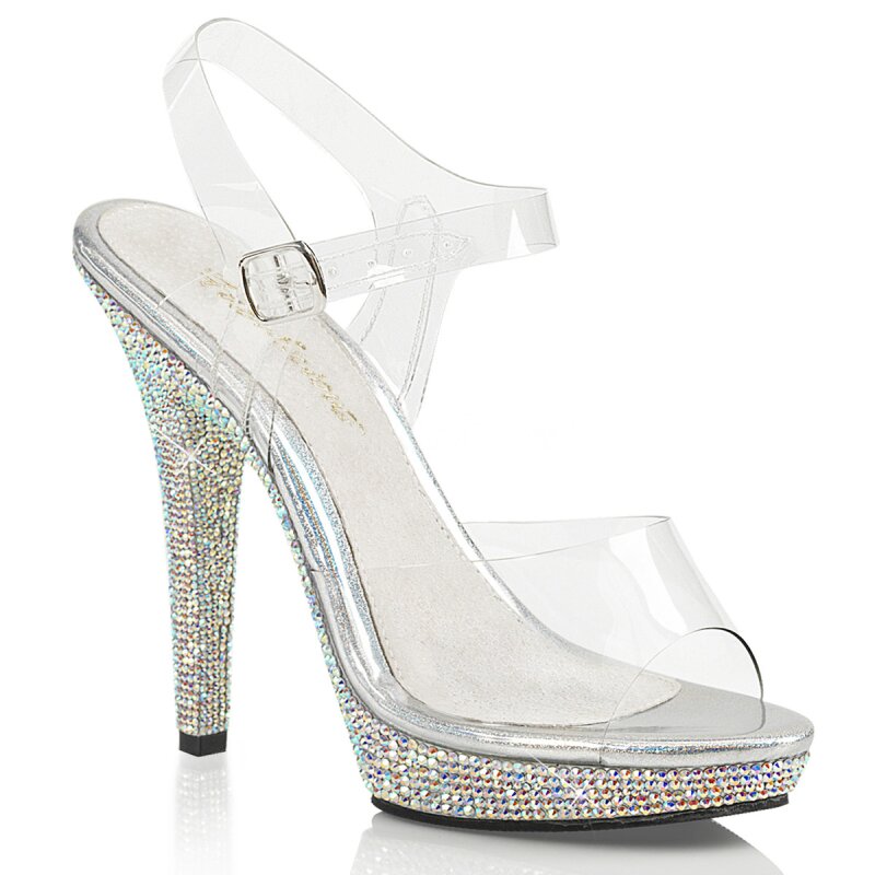 Fabulicious LIP-131 - Taupe/Klar | Crazy-Heels