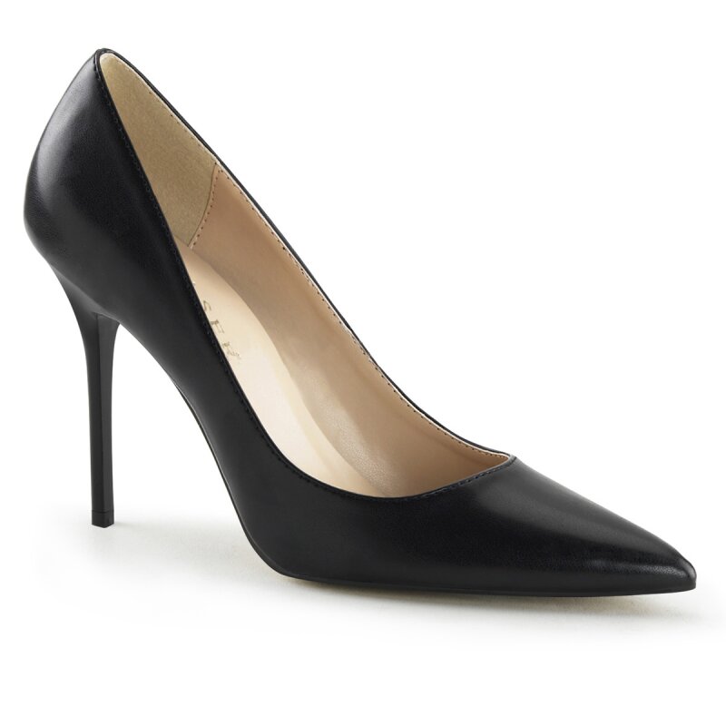 Pleaser CLASSIQUE-20 - PU Silber Metallic | Crazy-Heels