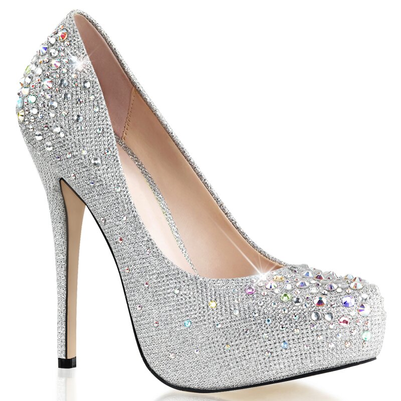 Fabulicious DESTINY-06R- Silber | Crazy-Heels