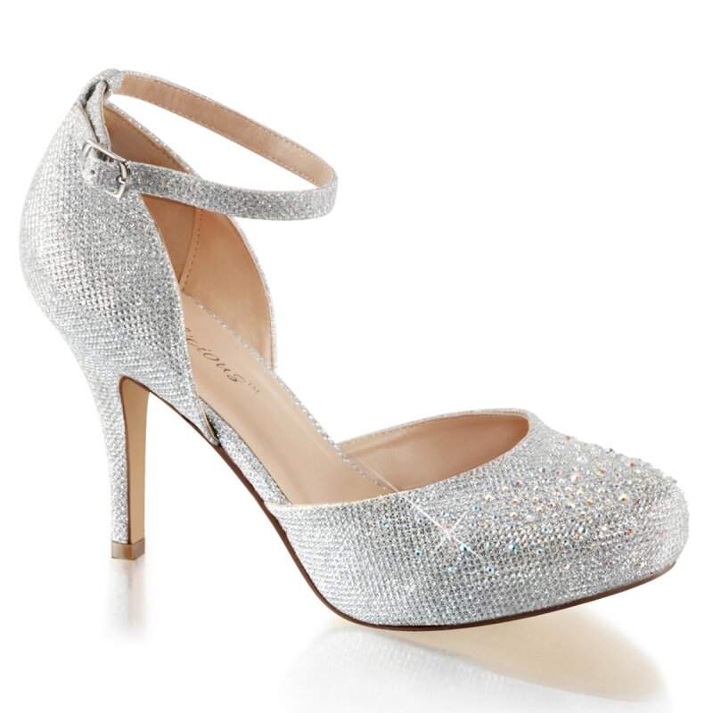 Fabulicious COVET-03 - Silber Glitter | Crazy-Heels