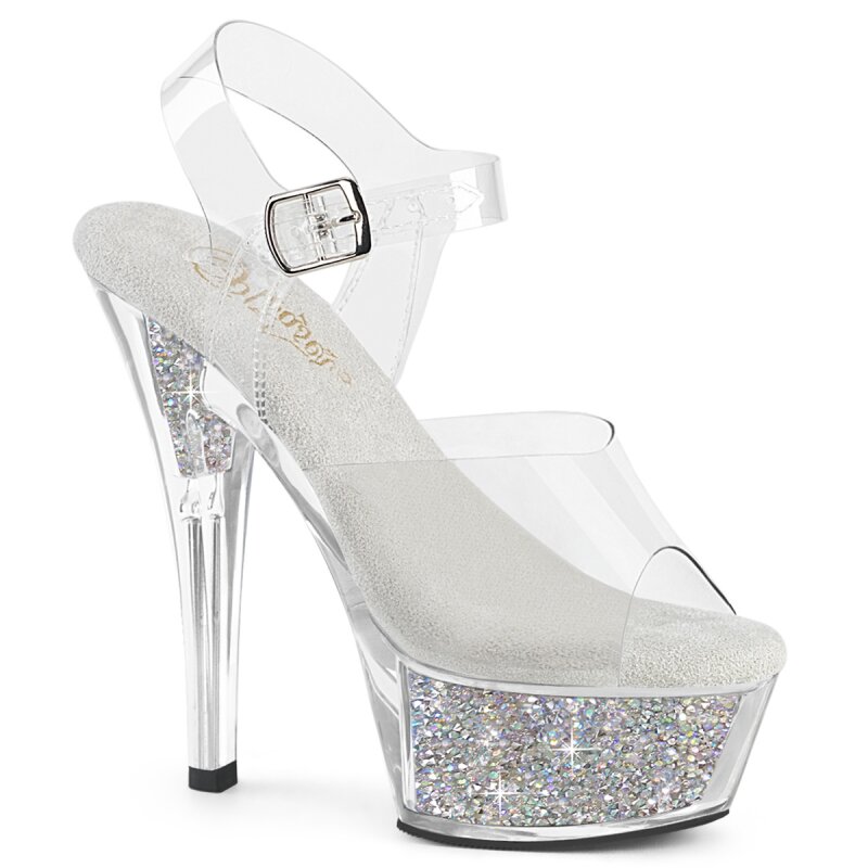 Pleaser KISS-208RSI - Clear | Crazy-Heels