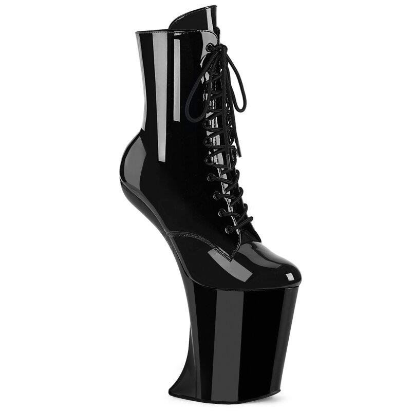 Pleaser WORSHIP-1020 - PU Schwarz | Crazy-Heels