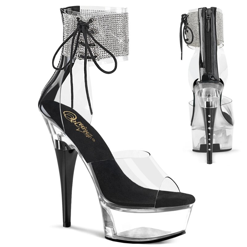 Fabulicious FLAIR-419G- Gold/Klar | Crazy-Heels
